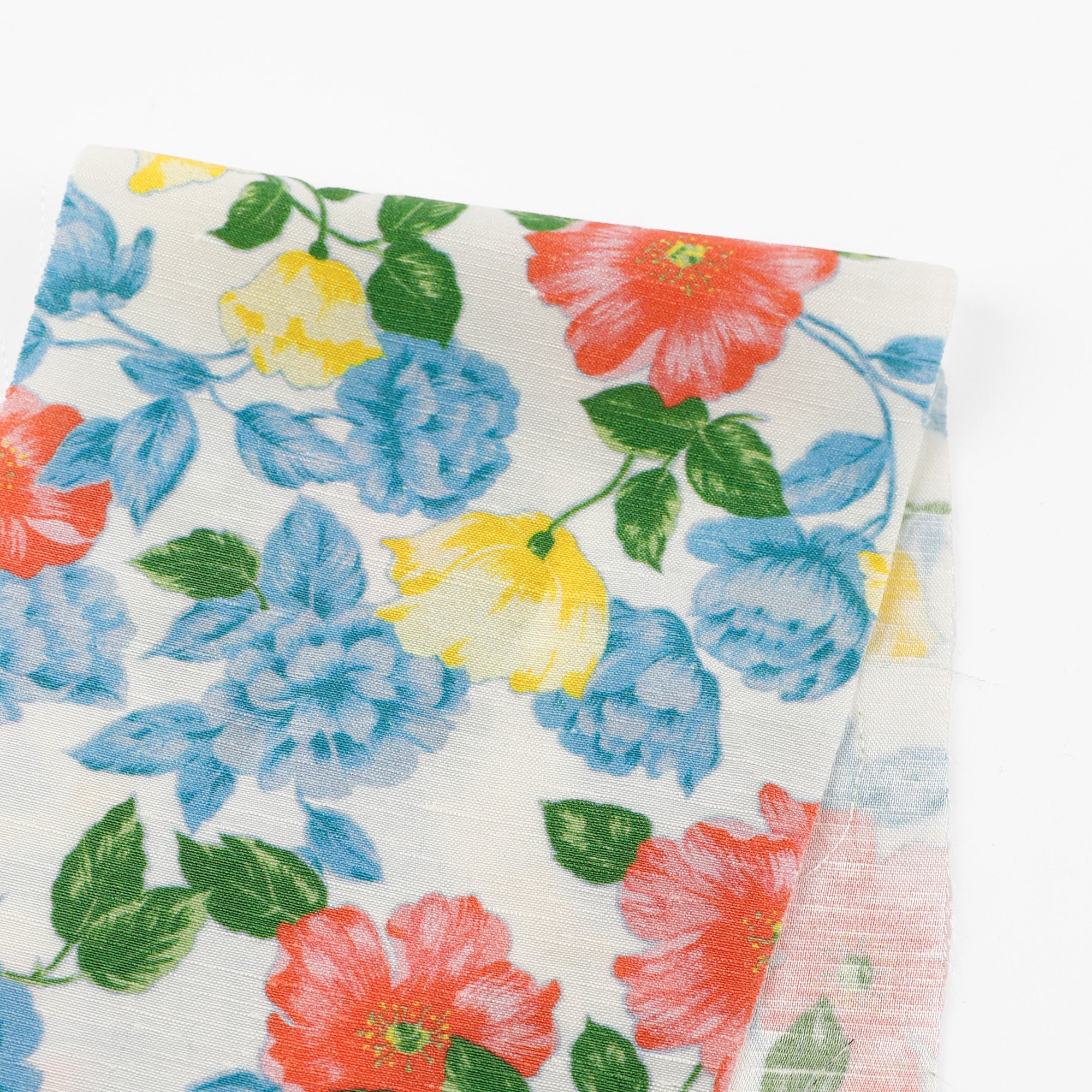 Peony Poppy Satin Backed Silk / Linen - Spring – The Fabric Store NZ