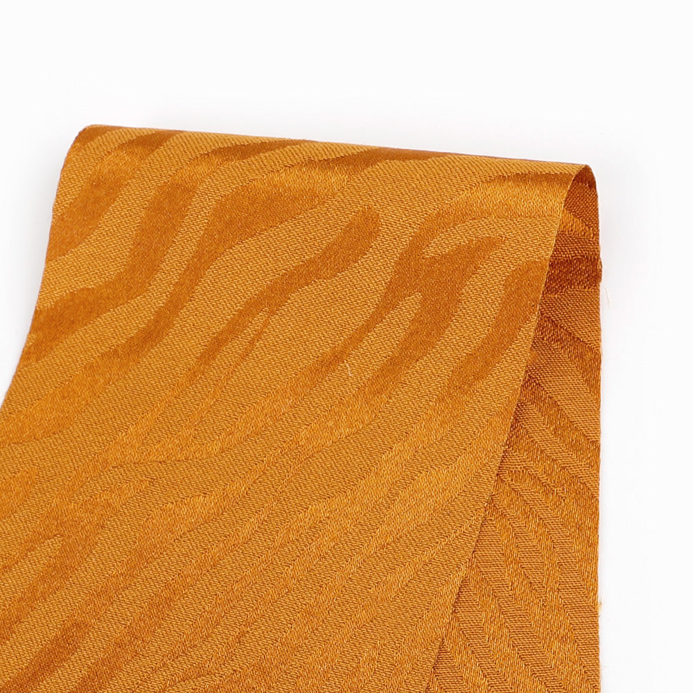 Tiger Satin Jacquard - Tenne – The Fabric Store NZ
