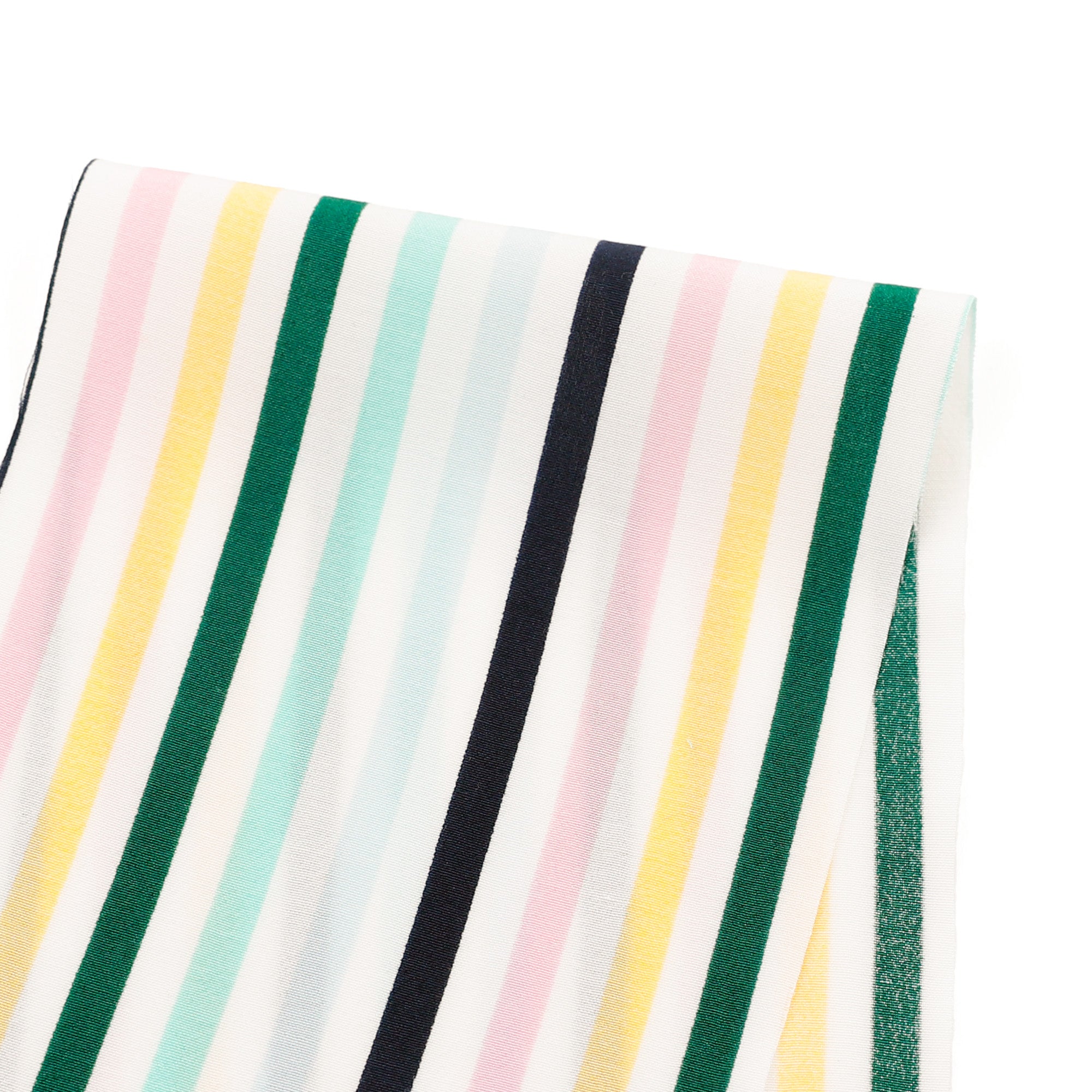 Fun Fair Stripe Viscose Crepe De Chine - Multi – The Fabric Store NZ