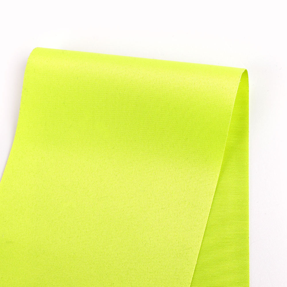 Poly Duchess Satin - Fluro Yellow – The Fabric Store NZ