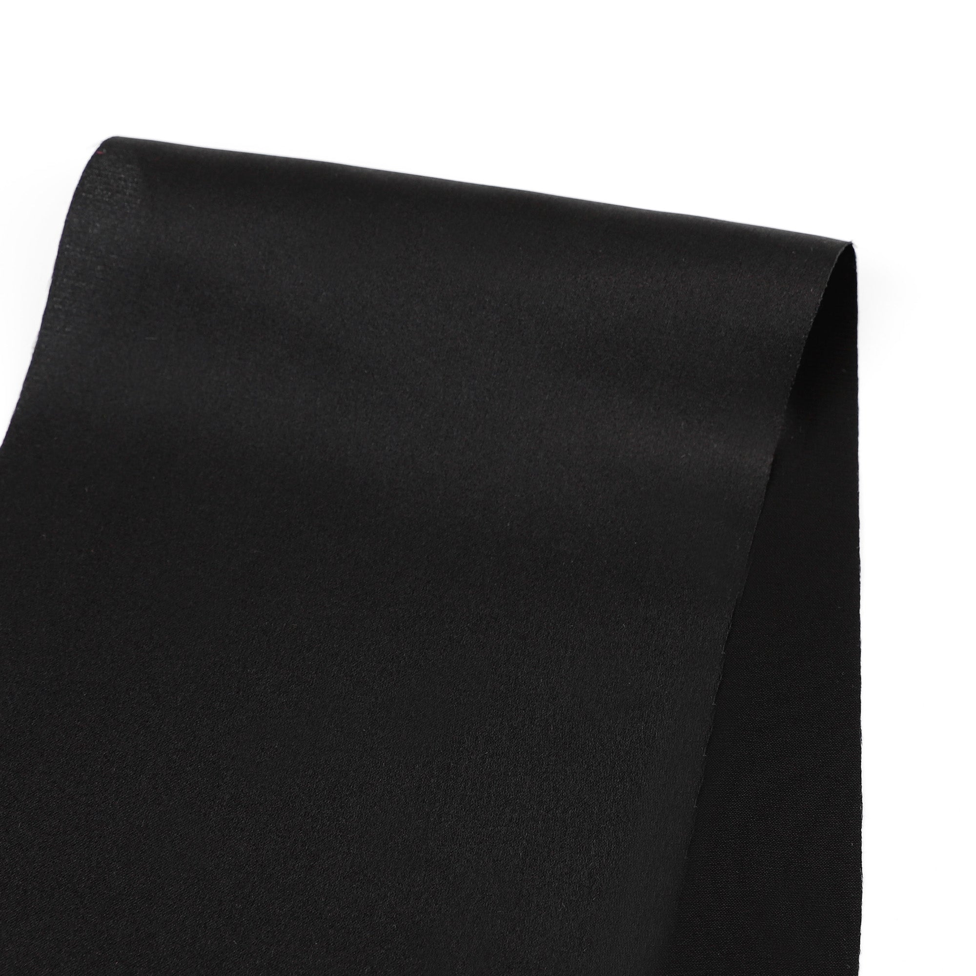 Silk/Cupro Satin - Black – The Fabric Store NZ