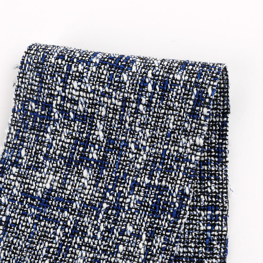 Slubby Poly Tweed - Sodalite – The Fabric Store NZ